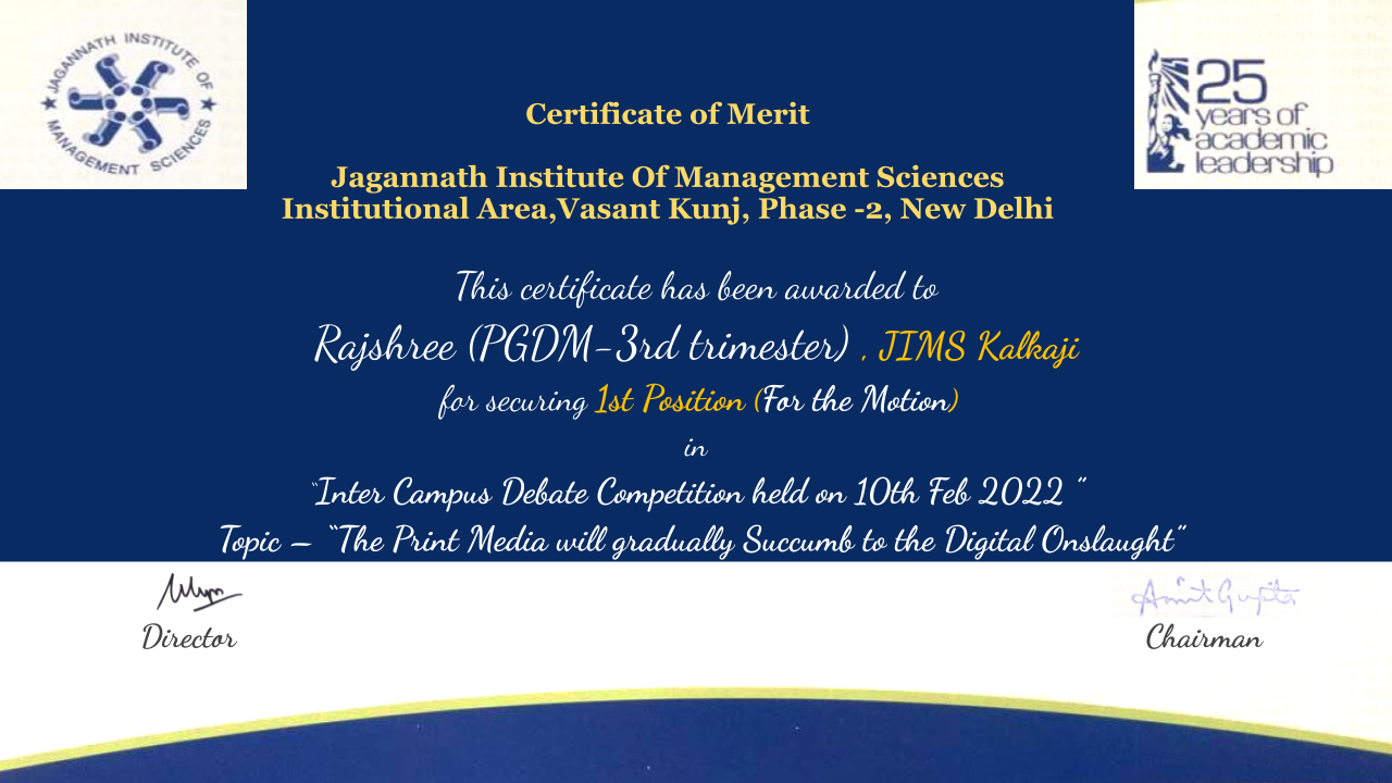 Debate Competition Certificate National Debate Competition, Presented
